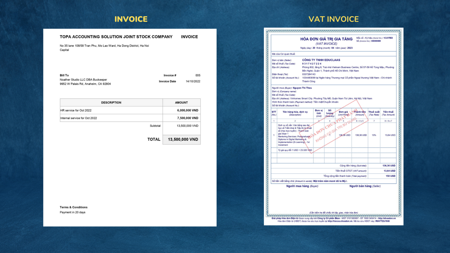 VAT Invoice in Vietnam - What you need to know - Topa.vn